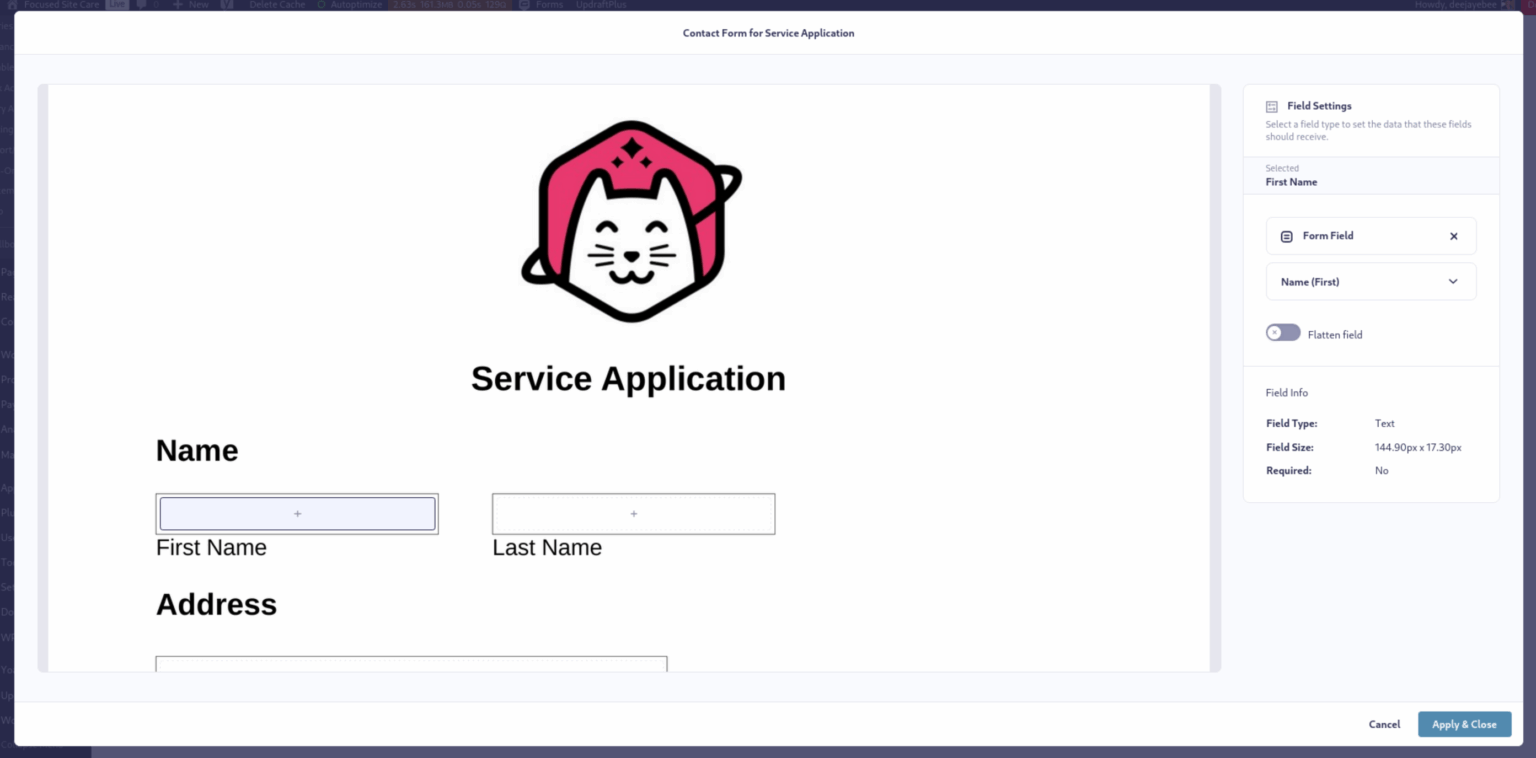 WordPress Fillable PDF Forms: Step by Step - CosmicGiant