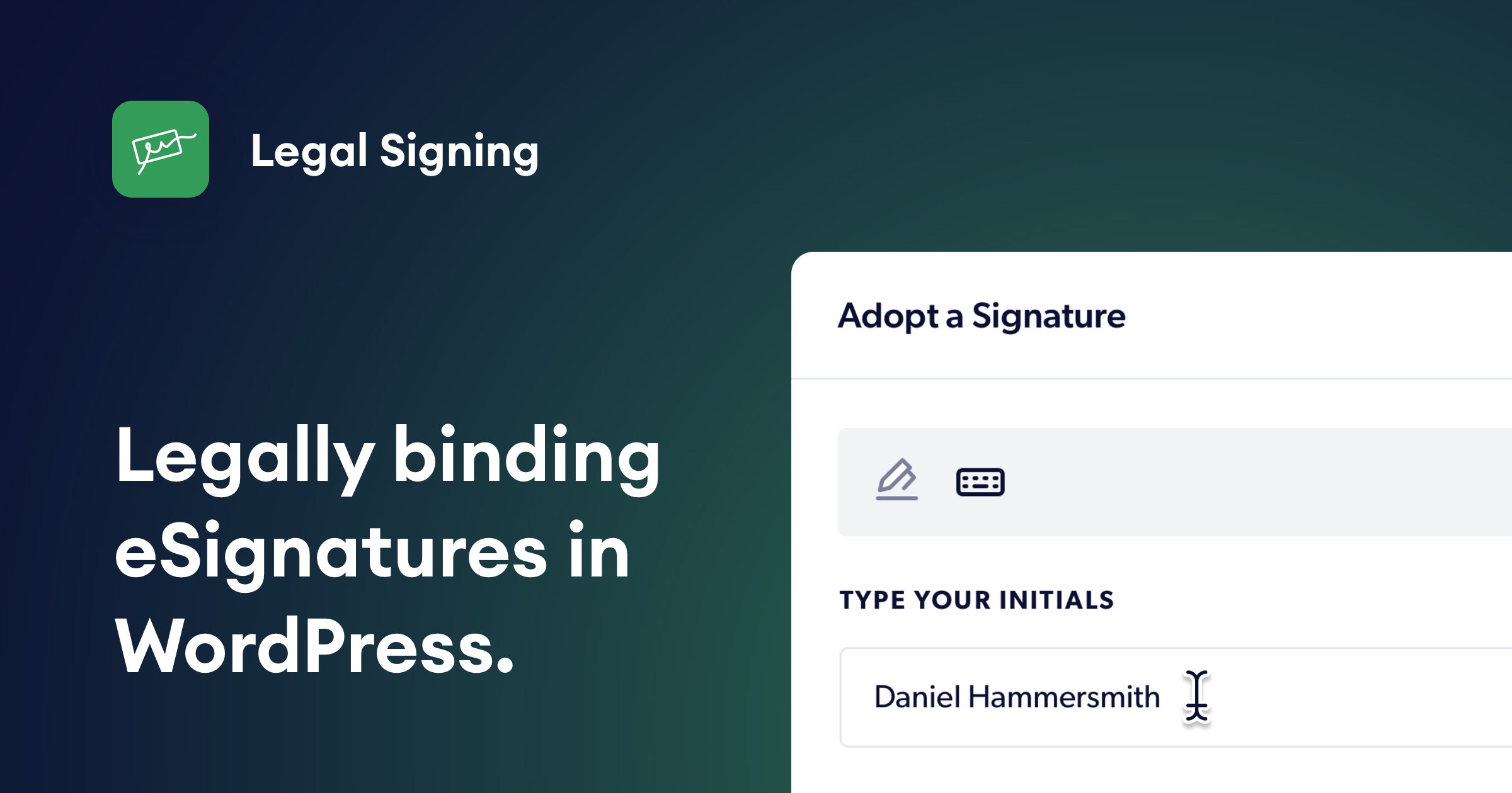 Legal Signing – Legally binding esignatures in WordPress