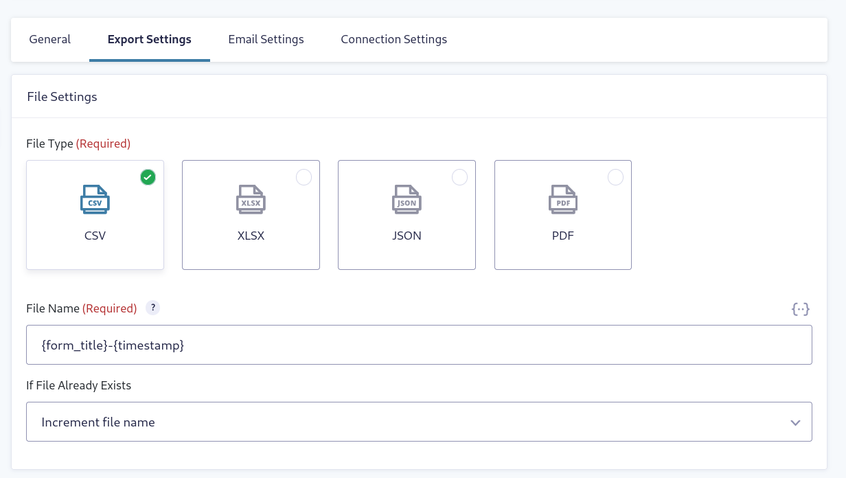 How To Save Gravity Forms Export Settings And Automate Entry Exports 7224